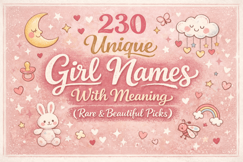 230 Unique Girl Names With Meaning (Rare & Beautiful Unique Baby Girl ...